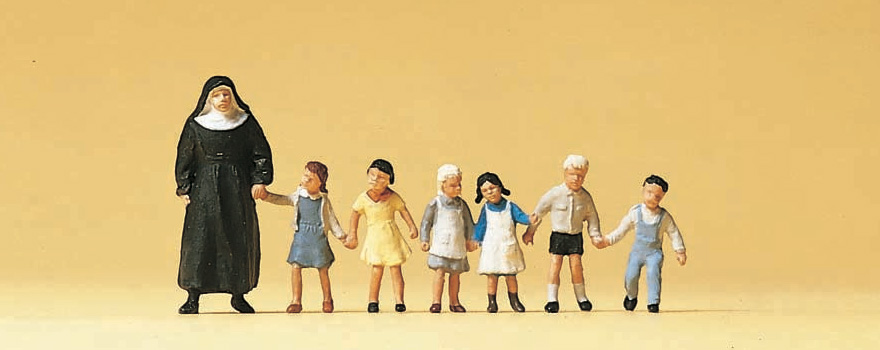 Nun with Children - E-trains