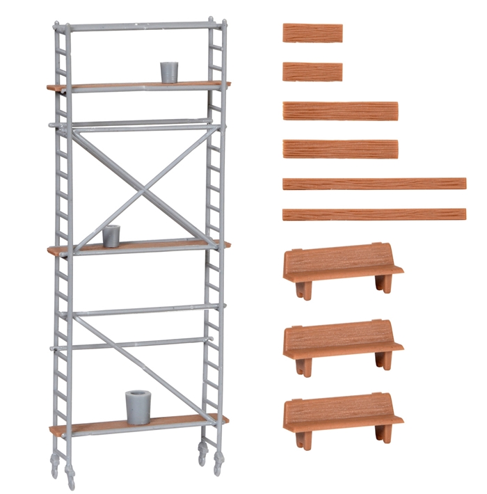 H0 Deco-set Scaffolding - kit - E-trains