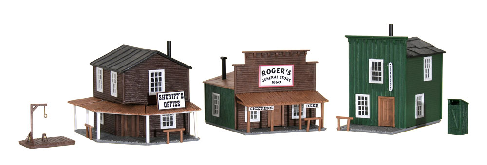 H0 Western buildings - sheriff´s office - E-trains