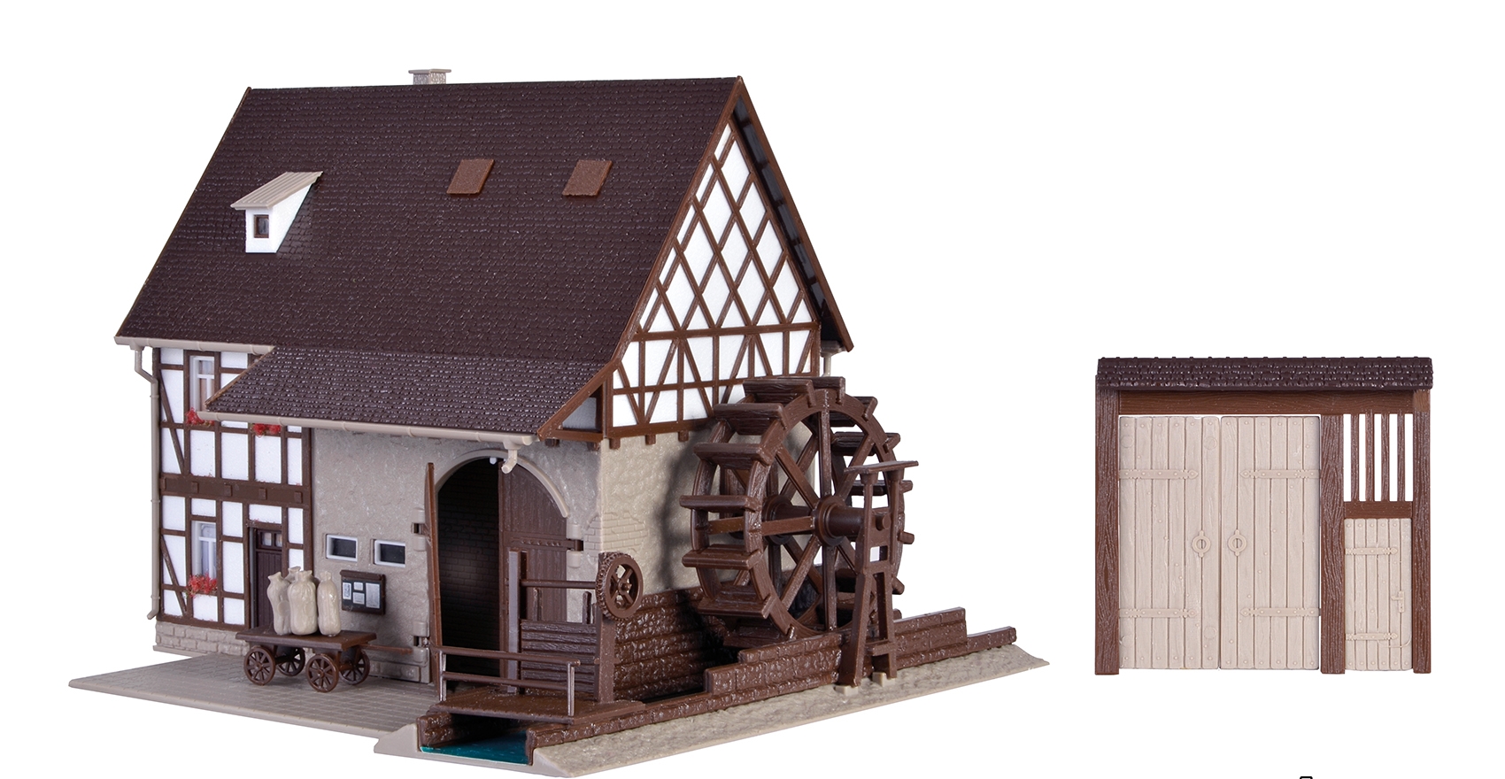 H0 Grain mill - E-trains