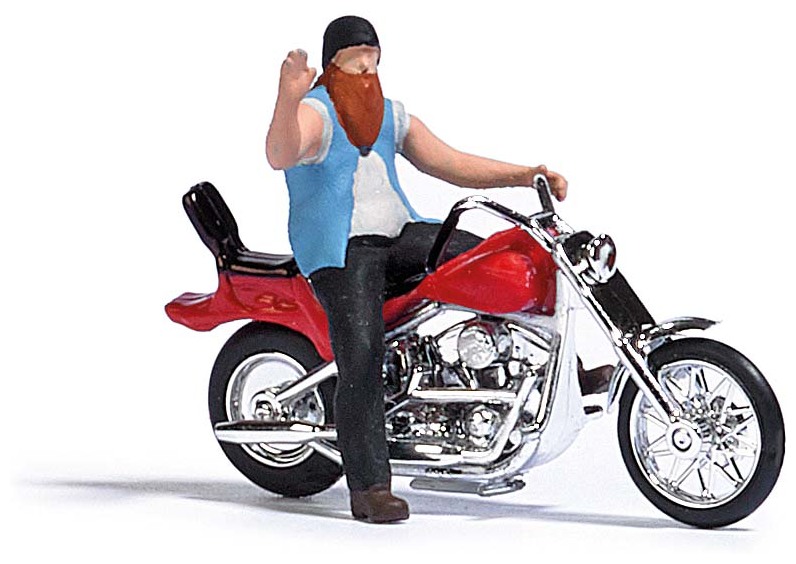 Action set - US Motorcycle with Biker - E-trains