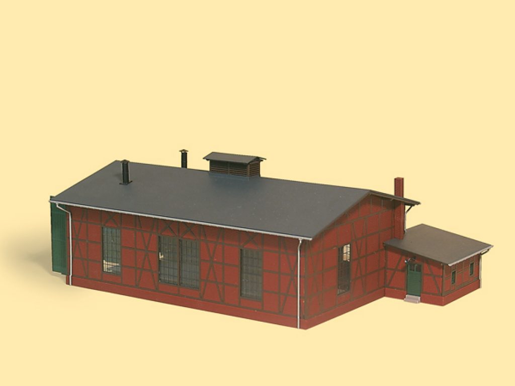 Two Track Engine shed - kit - E-trains