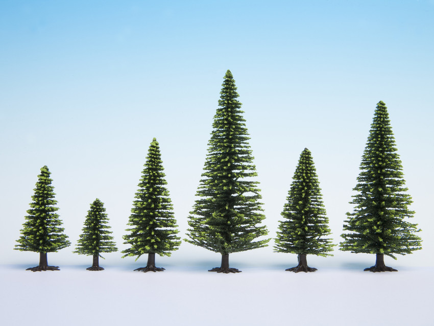 Model Spruce Trees - E-trains