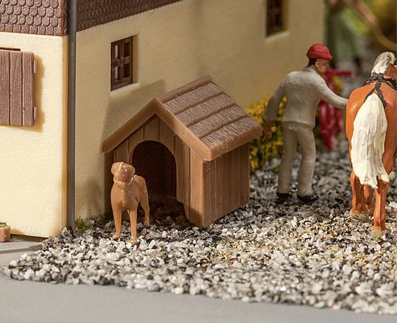 Dog Kennel with Dog - E-trains