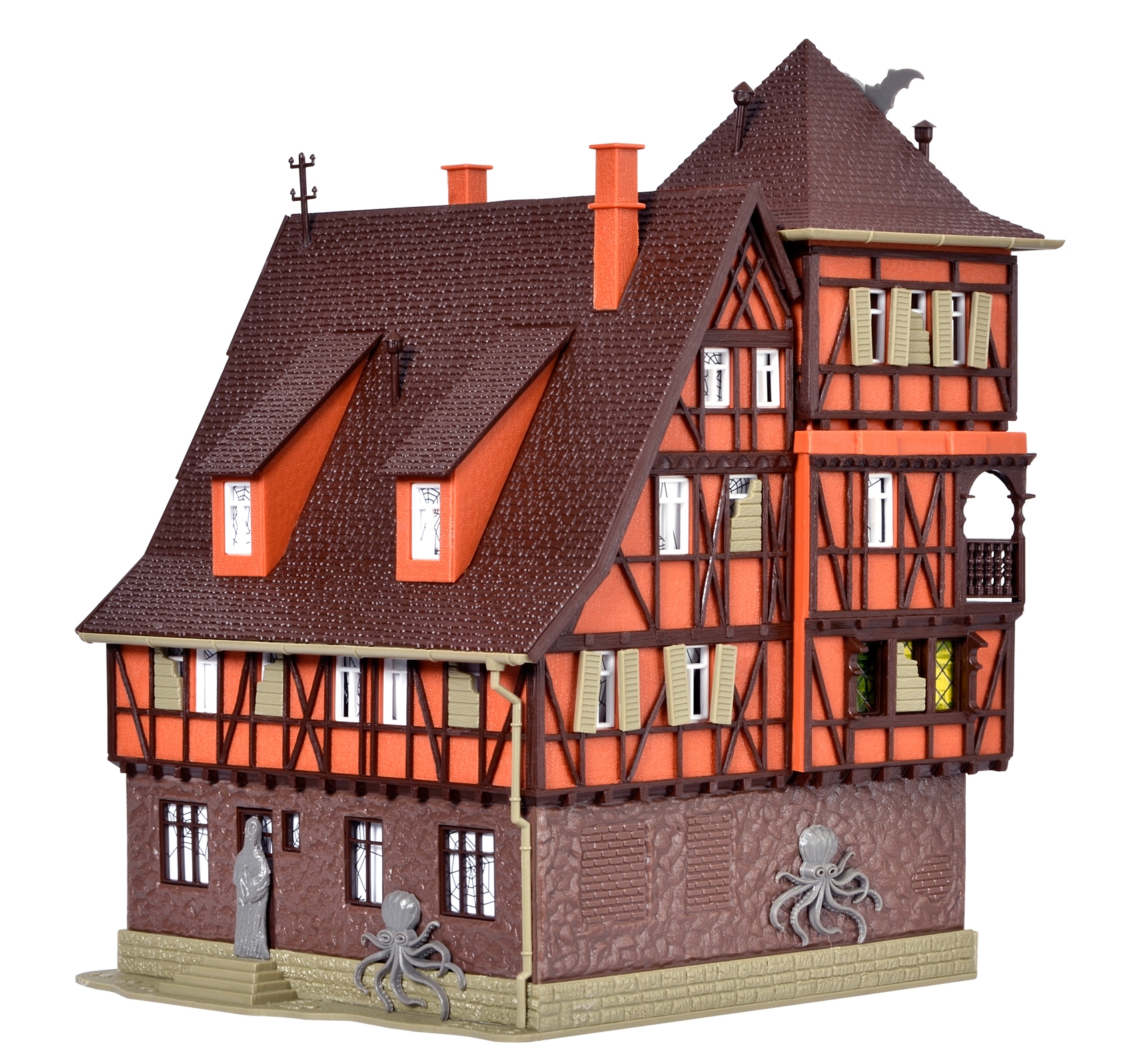 H0 Villa Vampire with colour tablets - E-trains