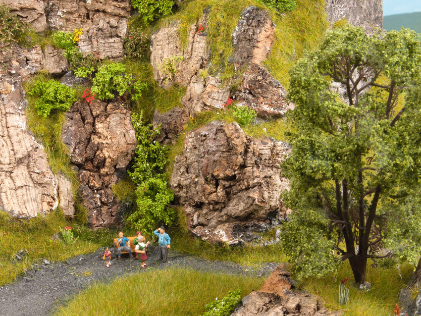 Cork Rock Pieces - E-trains