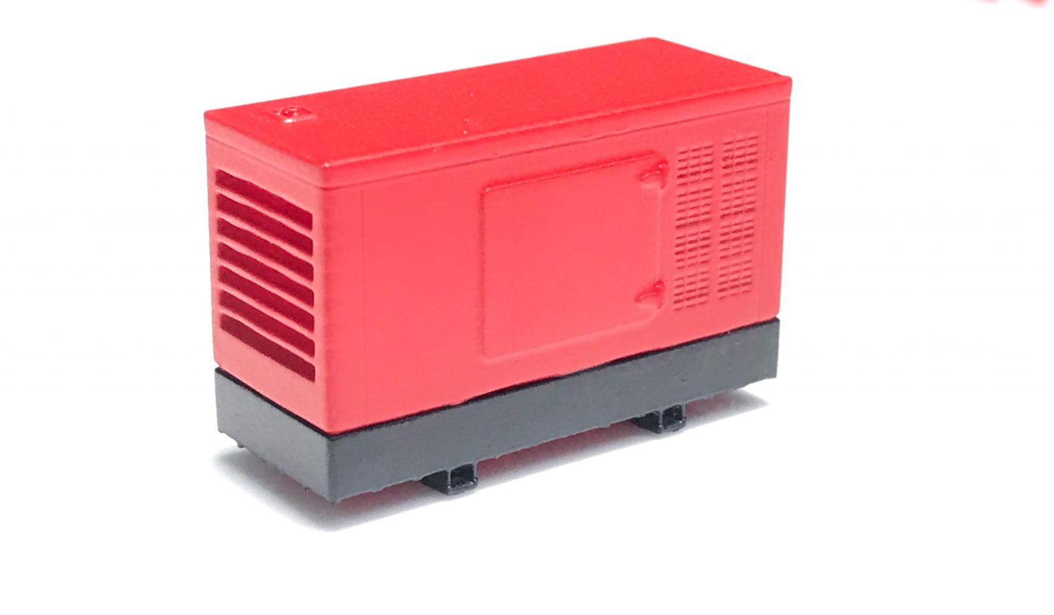 100 KW Electric Generator - red - E-trains