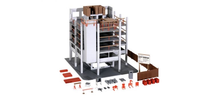 High-rise shell construction with accessories - Kit - E-trains