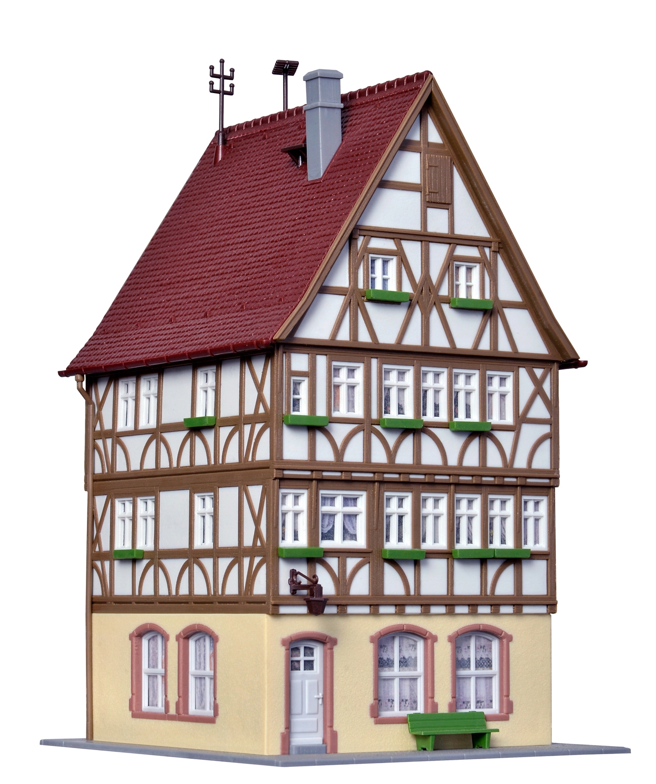 HO Scale Half-timbered House Laser Cut Busch HO Scale Half-Timbered ...