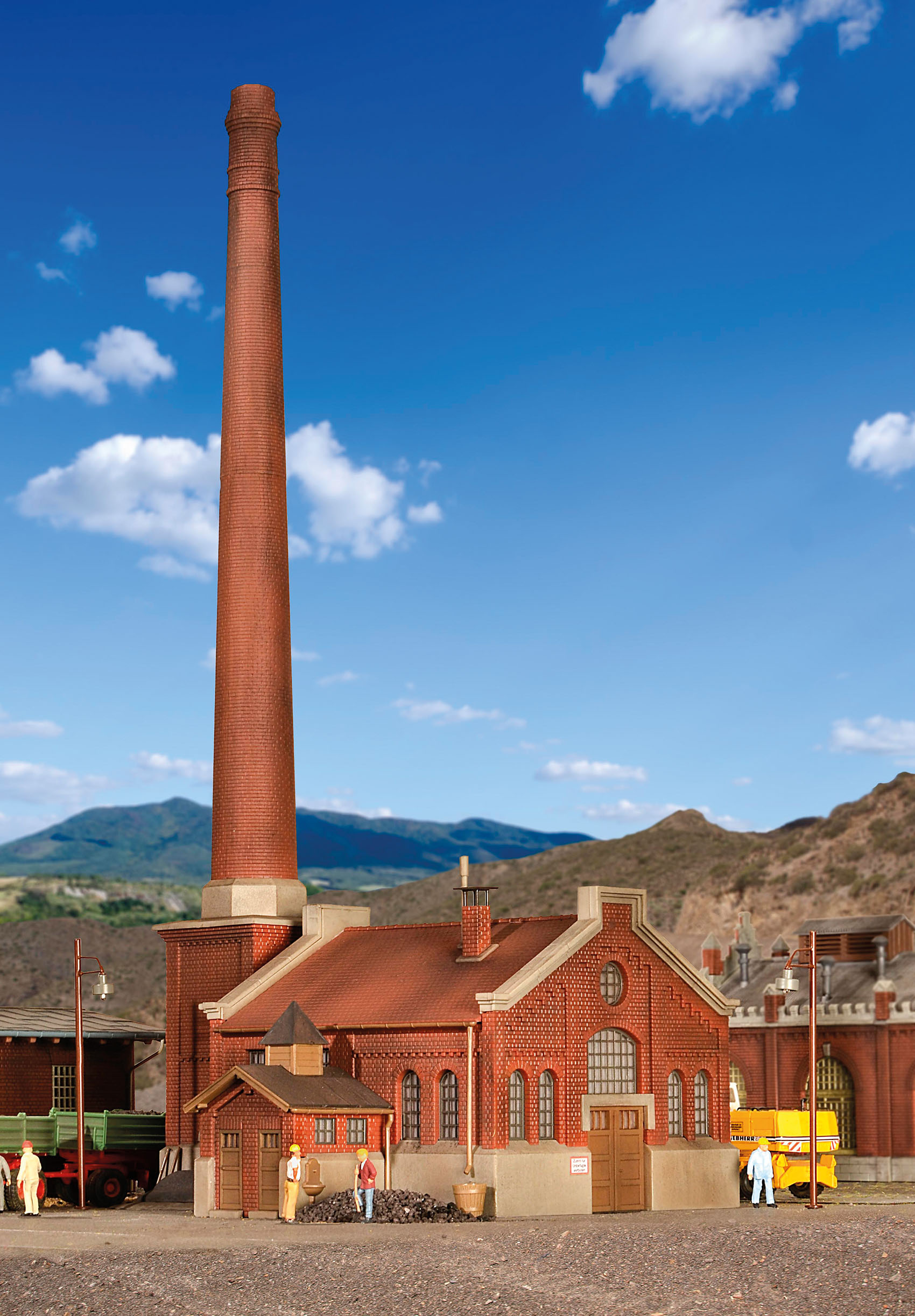 Boiler house with chimney - Kit - E-trains