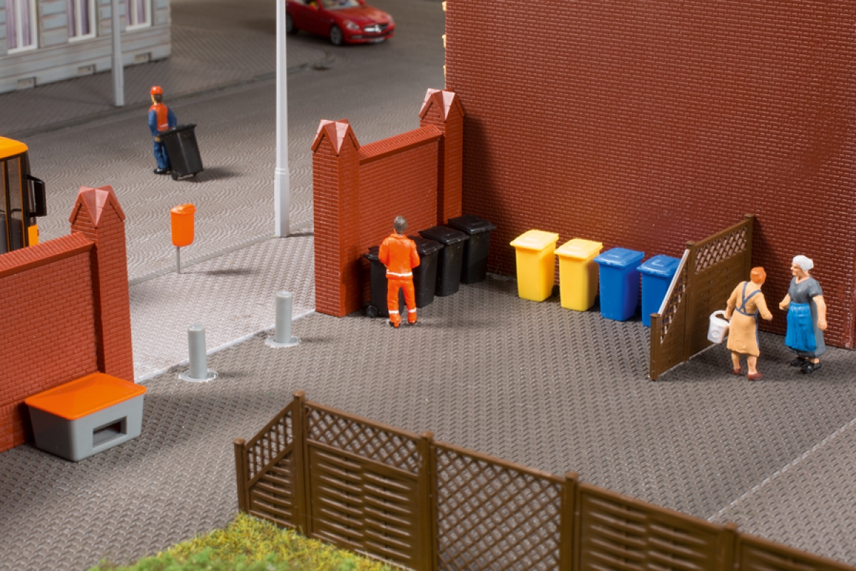 Waste bins with accessories - Kit - E-trains