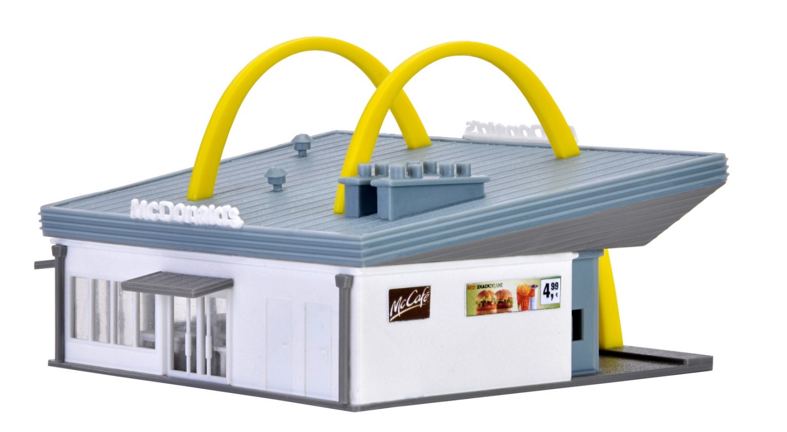 N Scale McDonald`s fast food restaurant with McDrive - E-trains