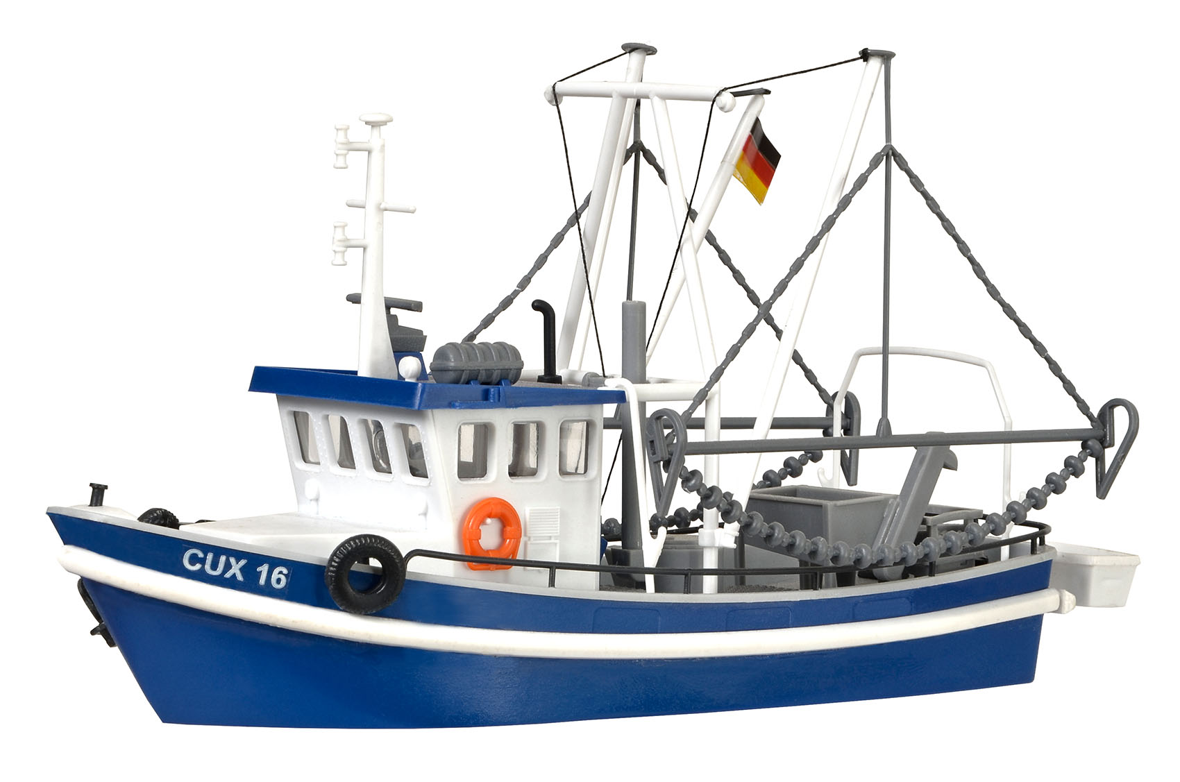 H0 Shrimp boat CUX 16 - Kit - E-trains
