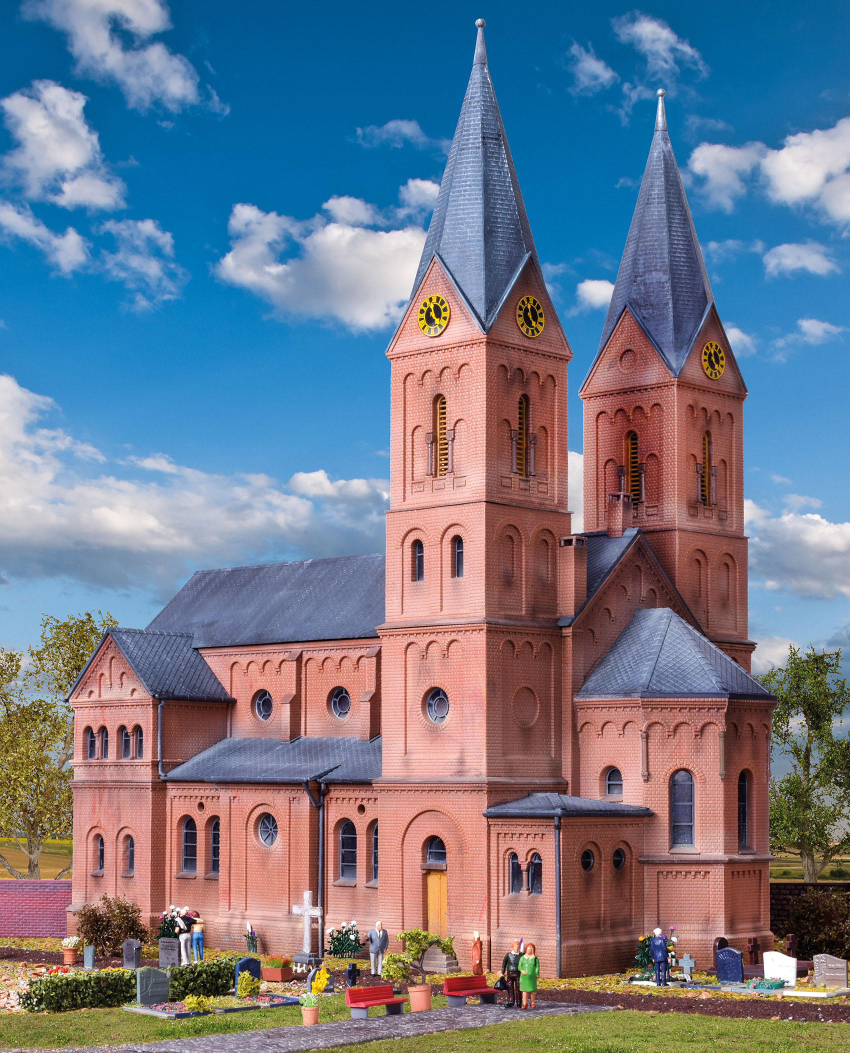 H0 Romanesque church in Jakobwüllesheim - Kit - E-trains