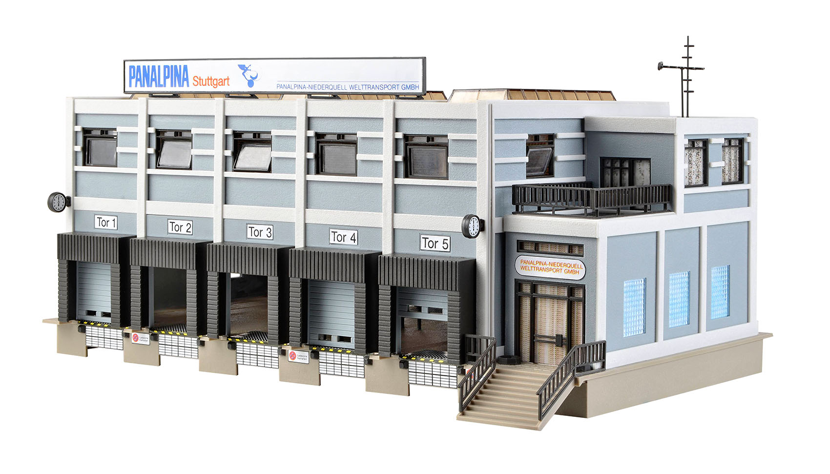 H0 Freight depot, five track - Kit - E-trains