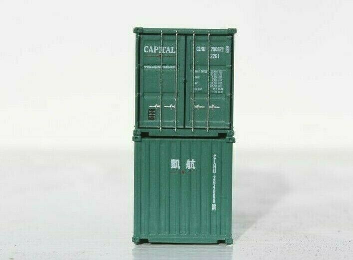 Pack of two 20' Std Height Container - CAPITAL - E-trains