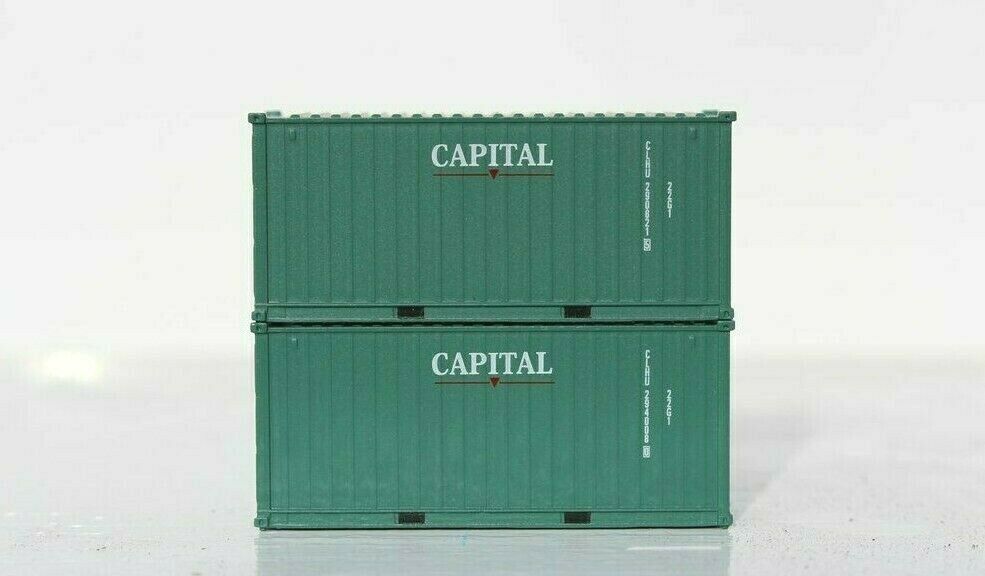 Pack of two 20' Std Height Container - CAPITAL - E-trains