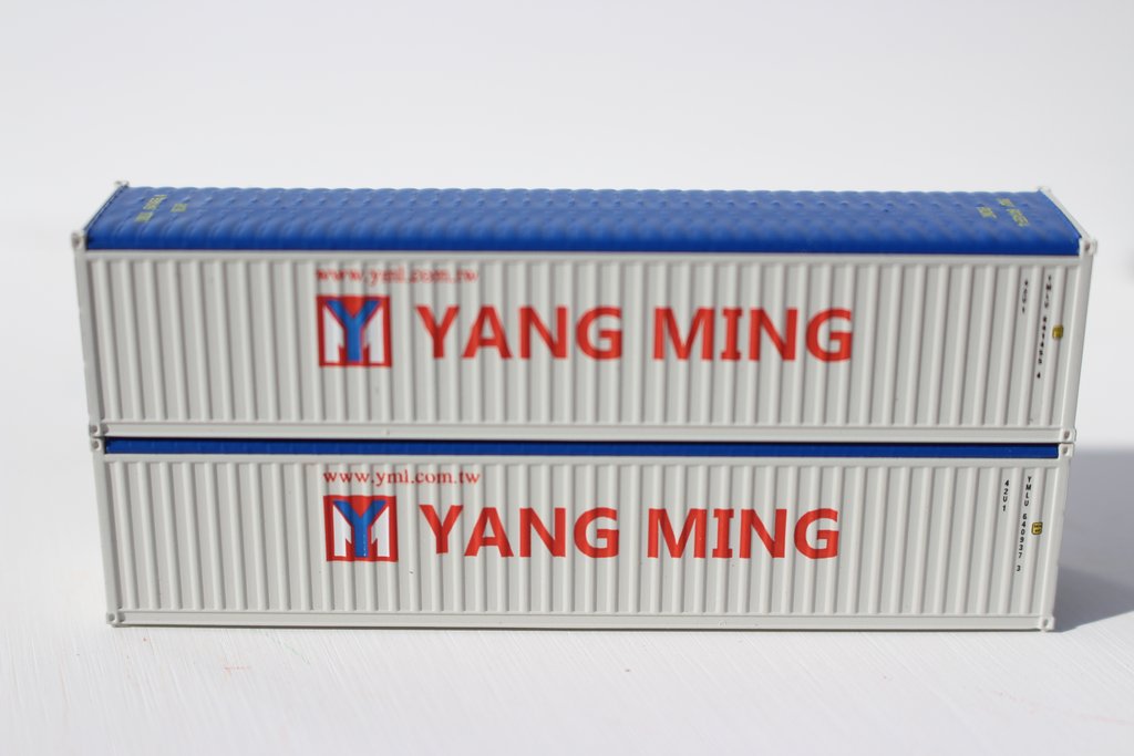 Pack of two 40' Open top Container - YANG MING - E-trains