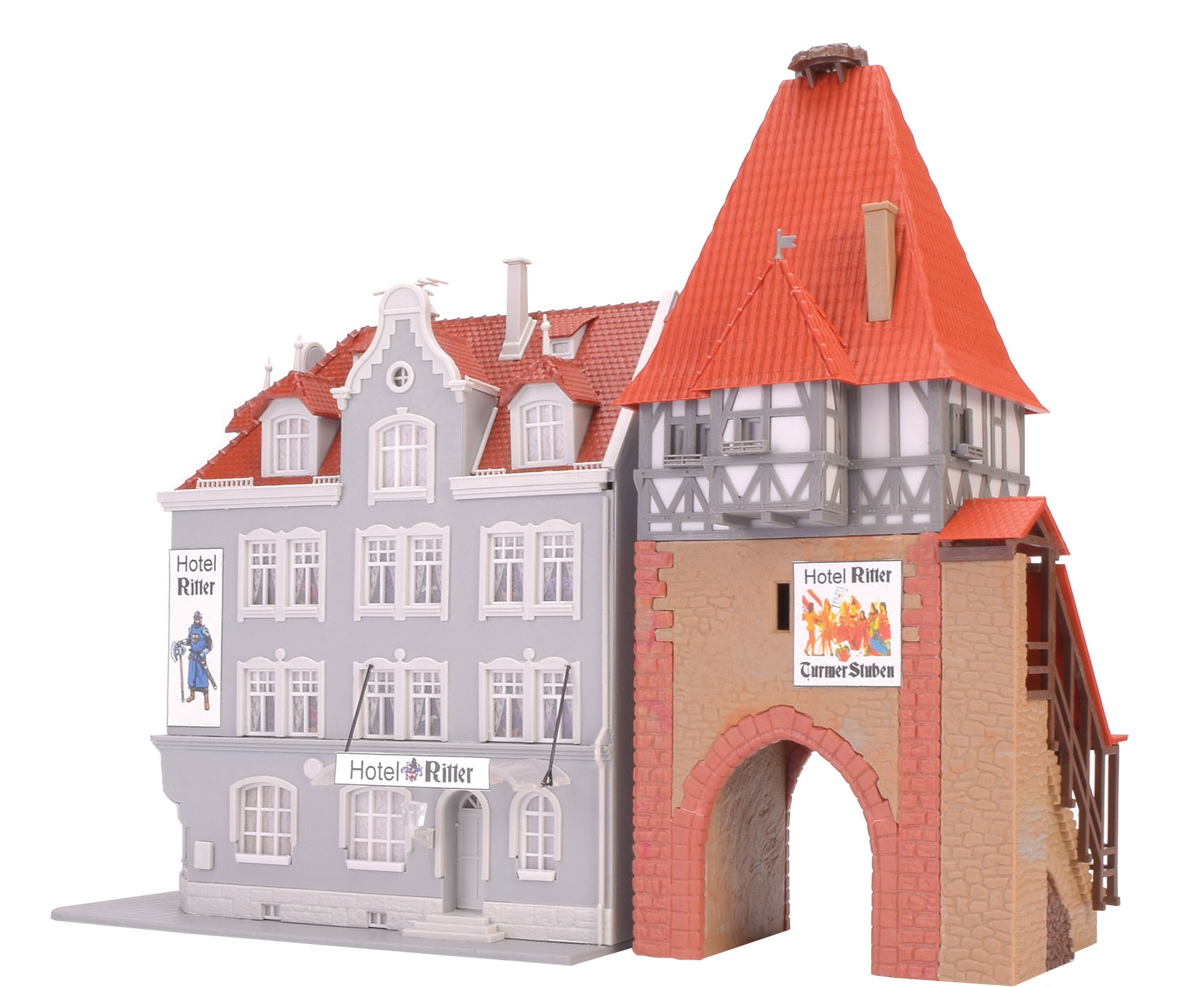 H0 Hotel Ritter with city gate - Kit - E-trains