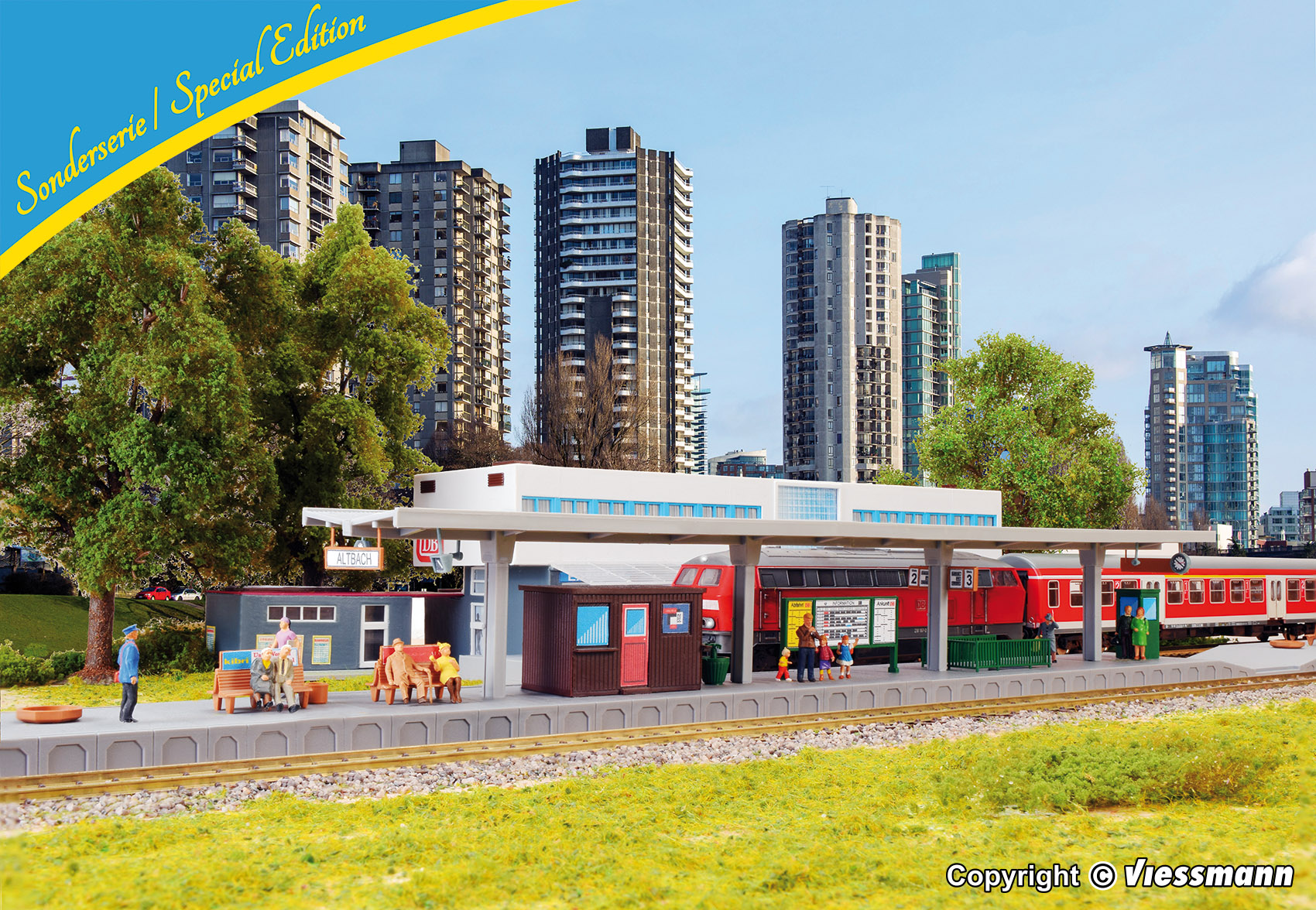 H0 Platform Altbach - Kit - E-trains