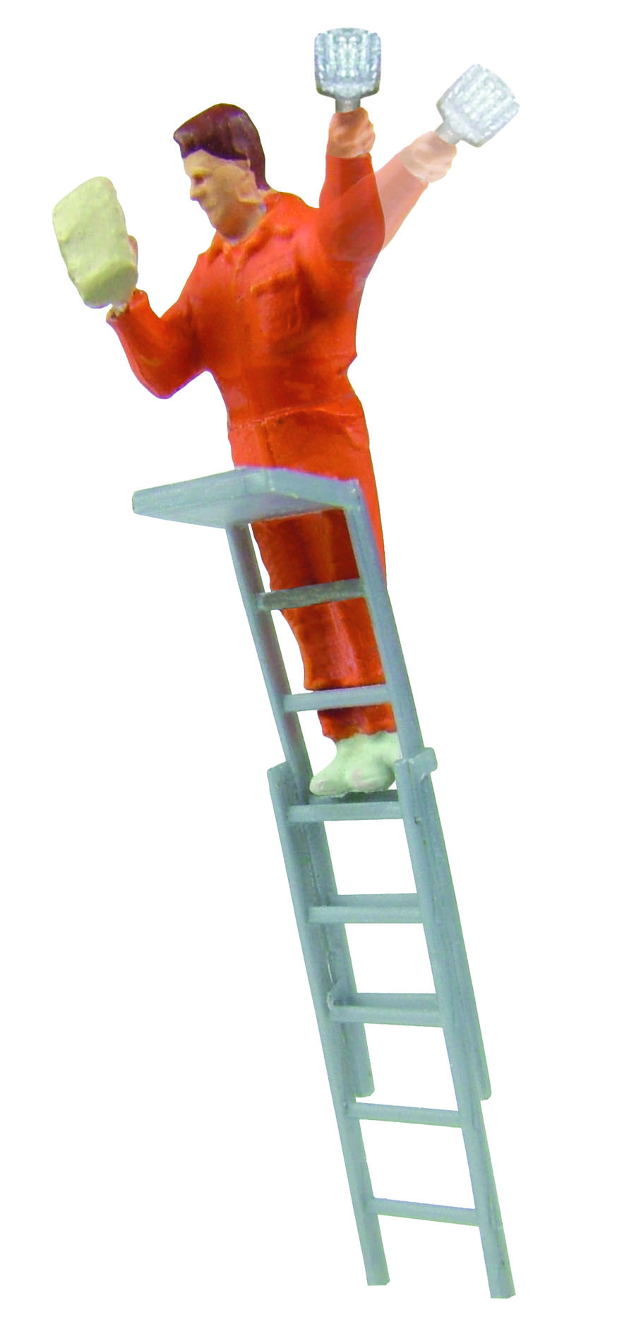 H0 Poster sticker on a ladder, moving **discontinued** - E-trains