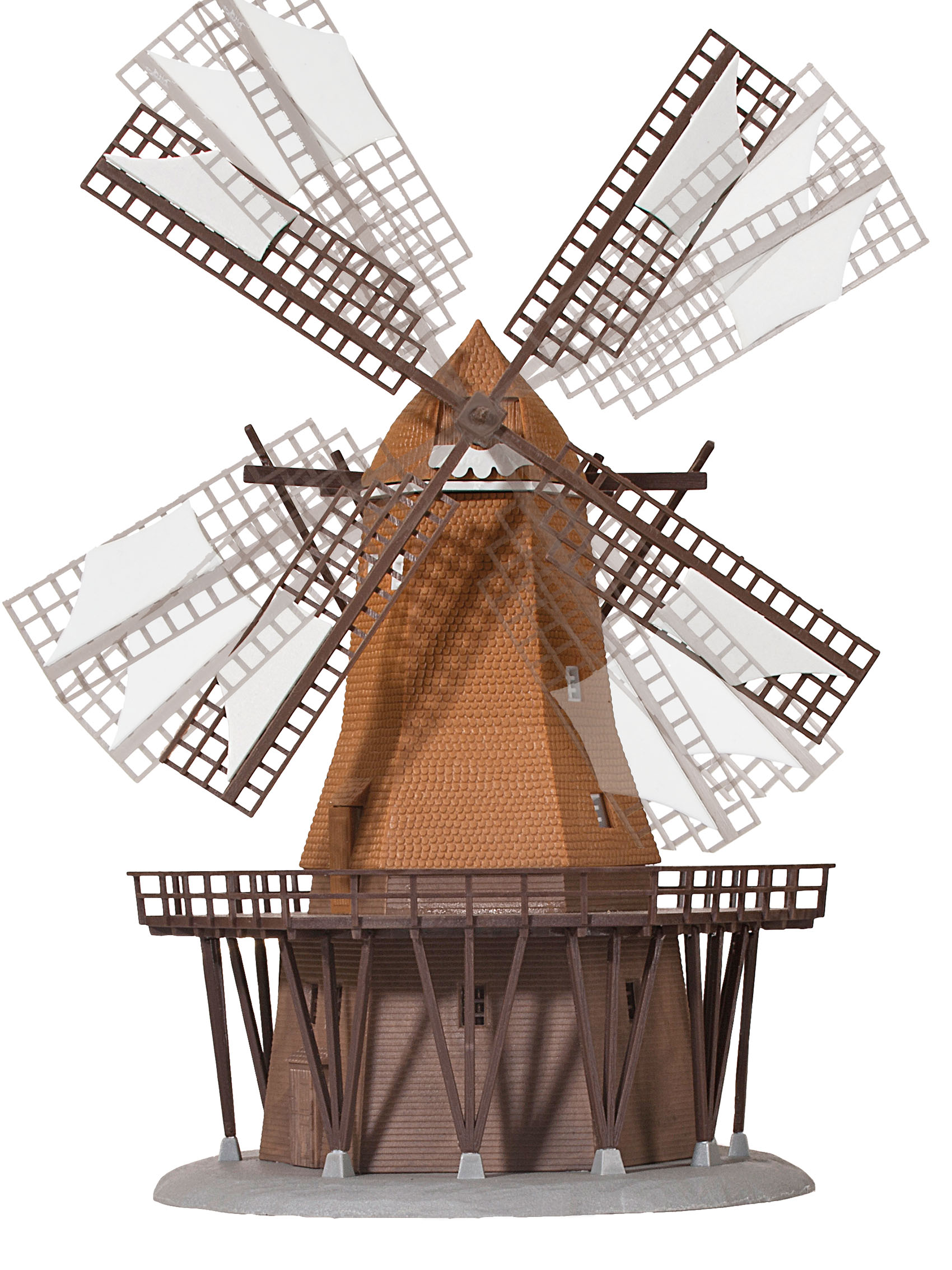 N Windmill with motor, functional kit - E-trains