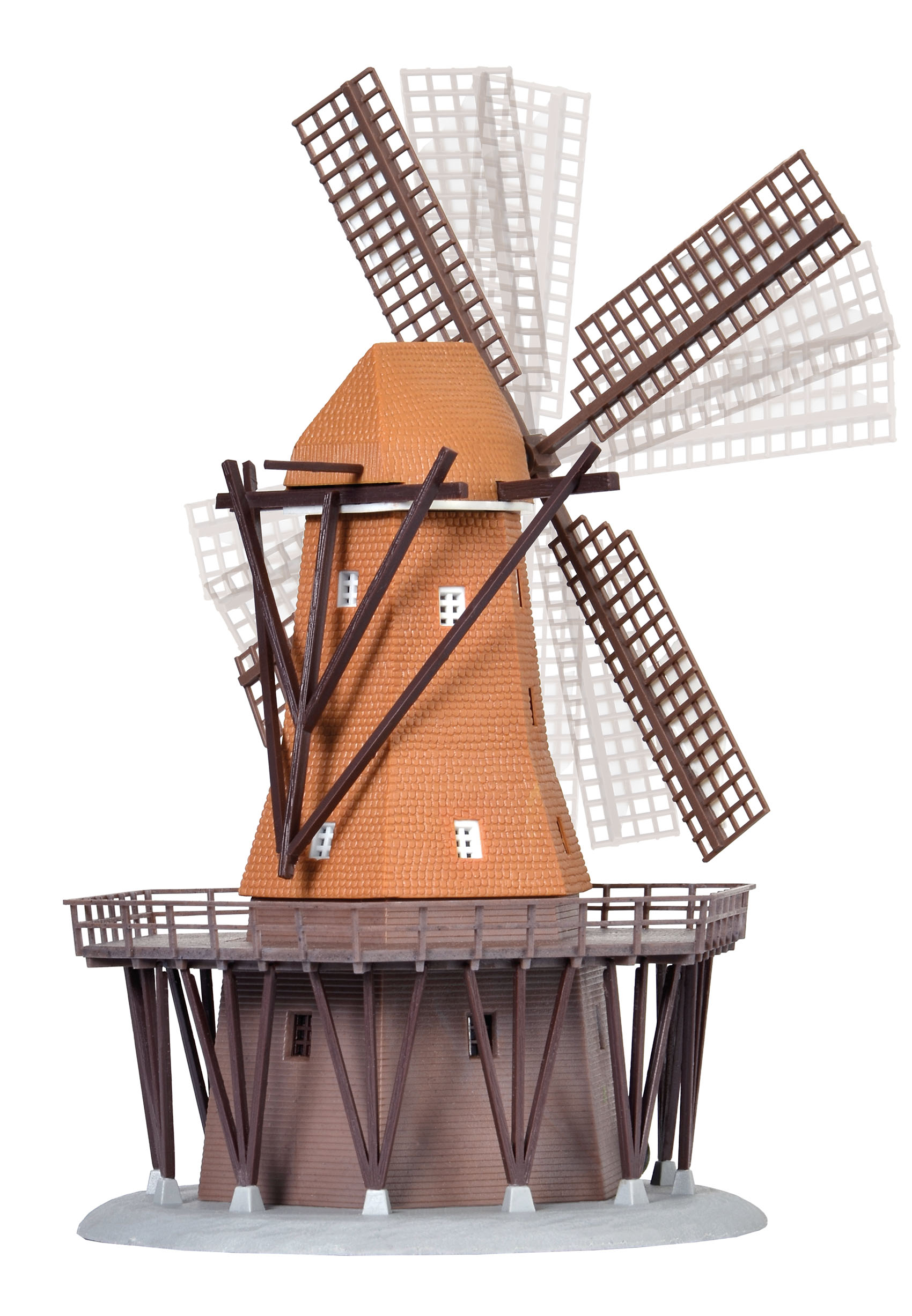 N Windmill with motor, functional kit - E-trains