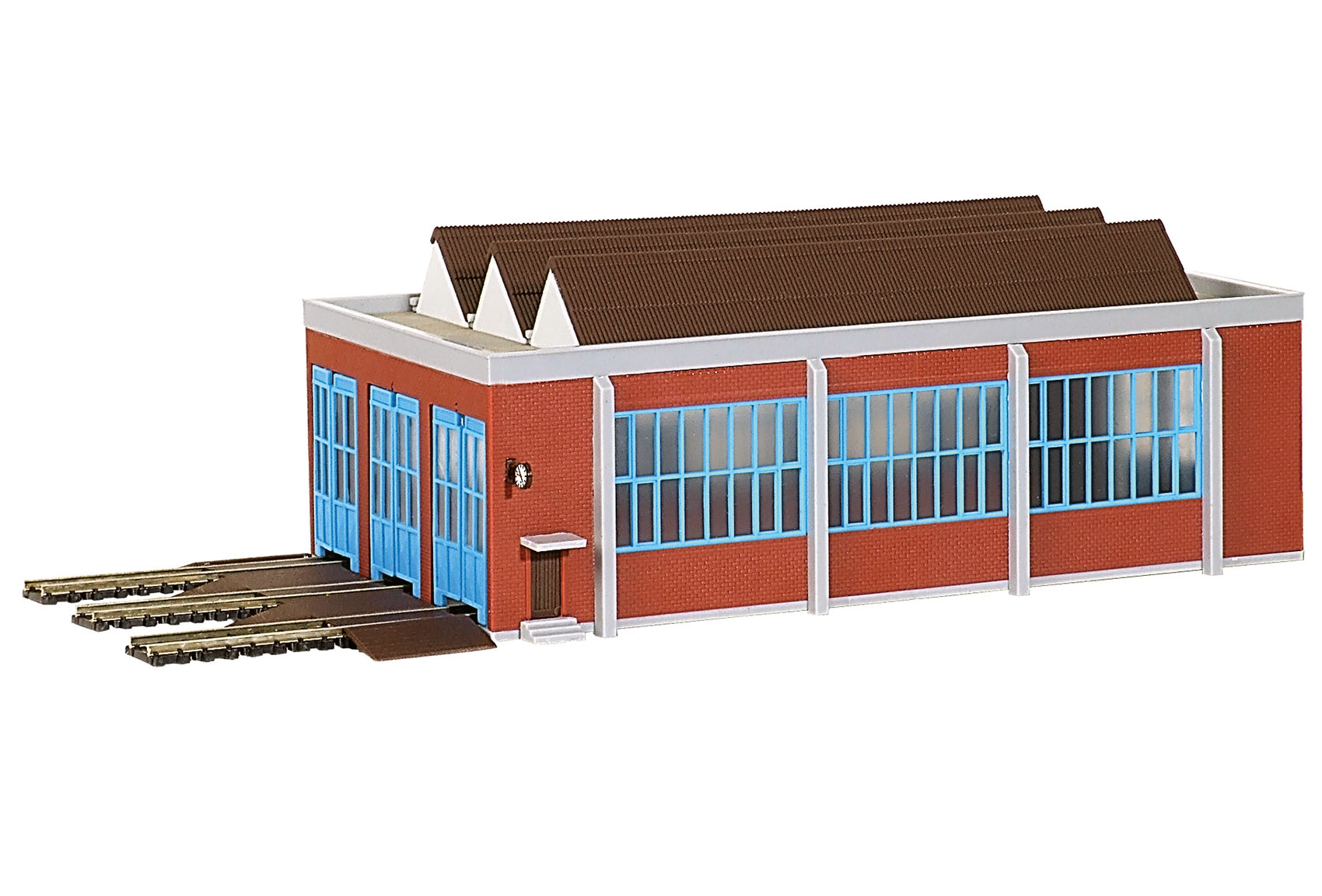 N Loco shed, three track - Kit - E-trains