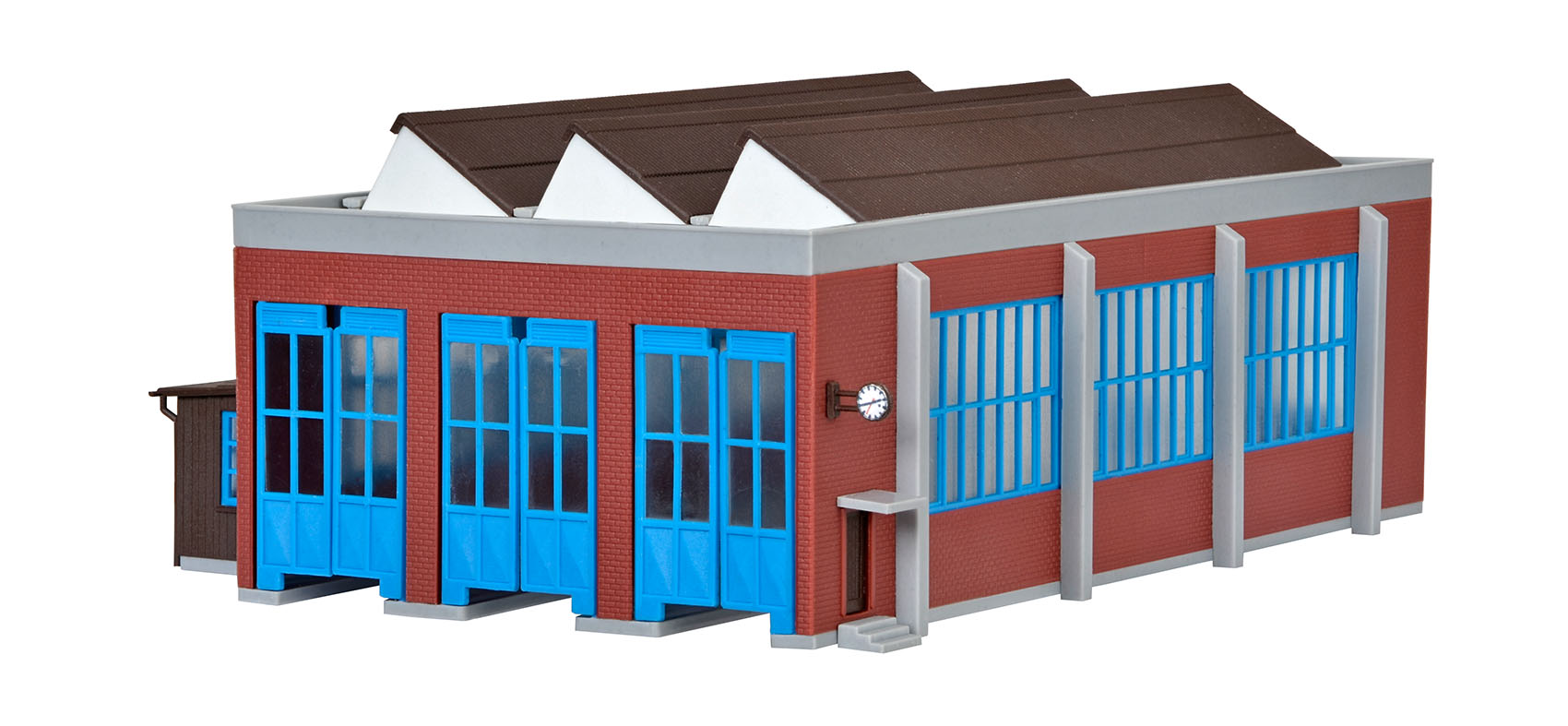 N Loco shed, three track - Kit - E-trains