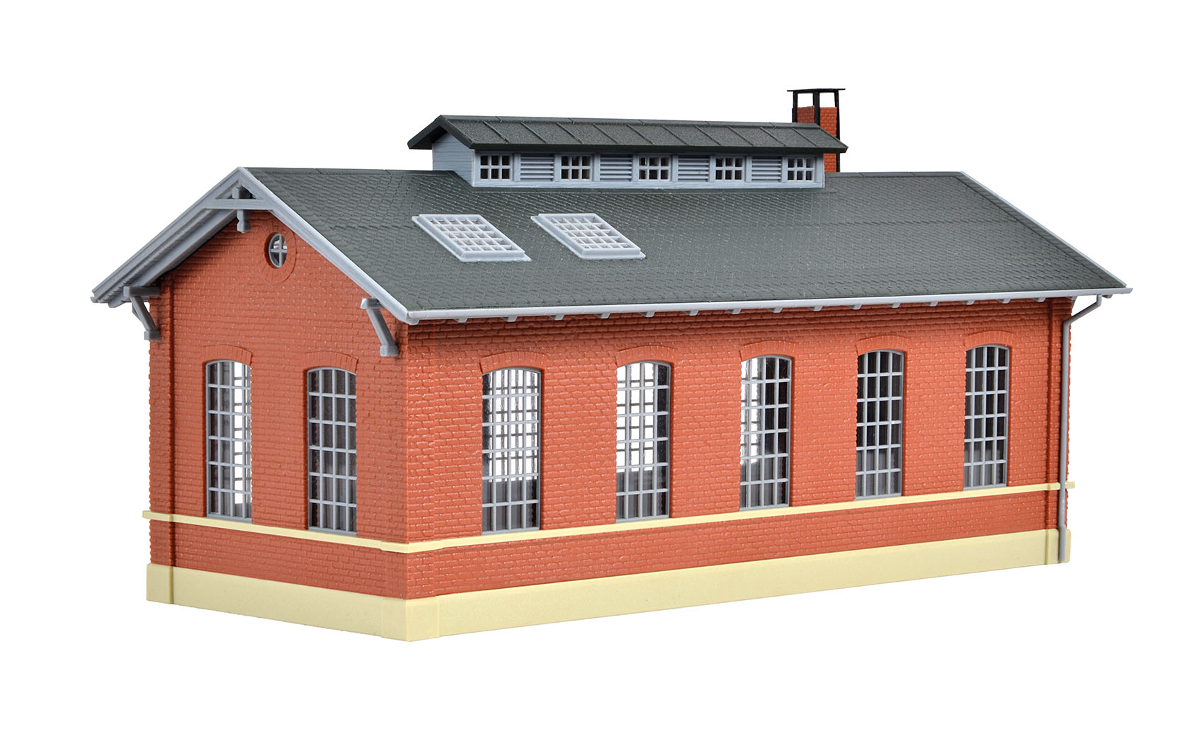 H0 Loco shed, single track - Kit - E-trains