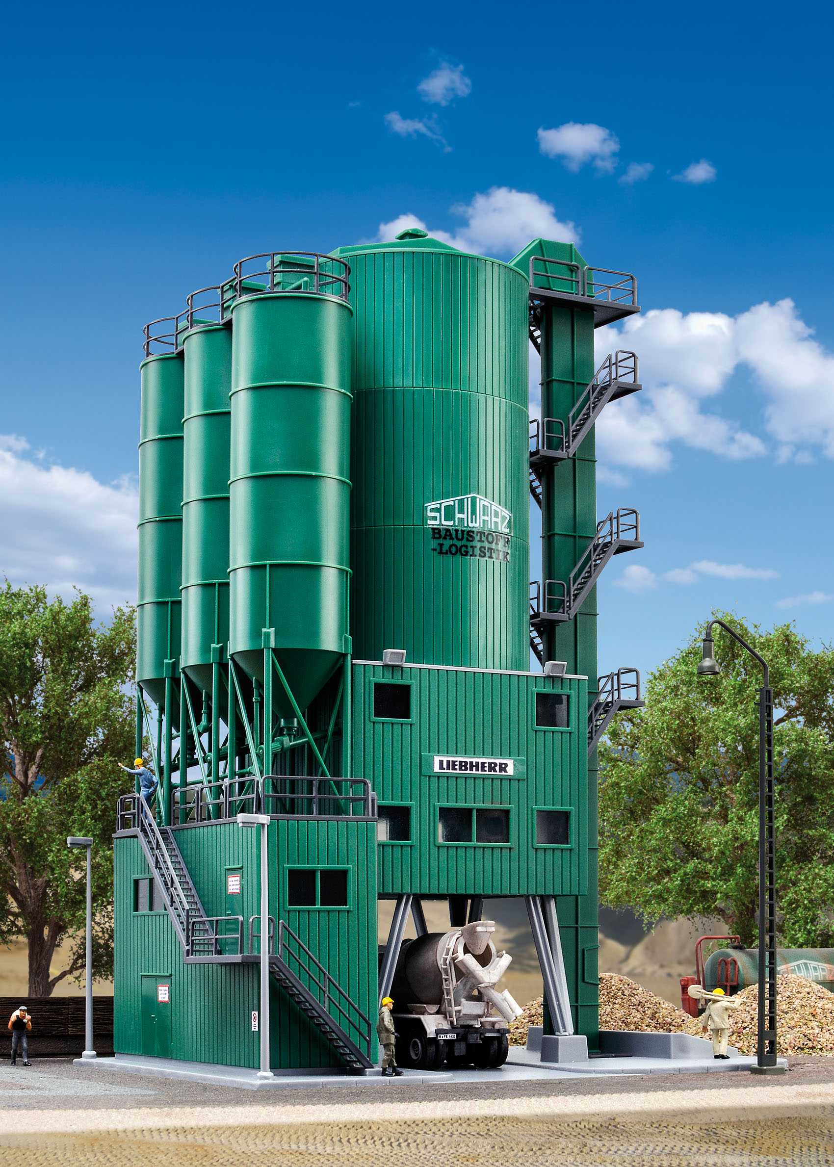 H0 Concrete factory SchwarzBau - Kit - E-trains