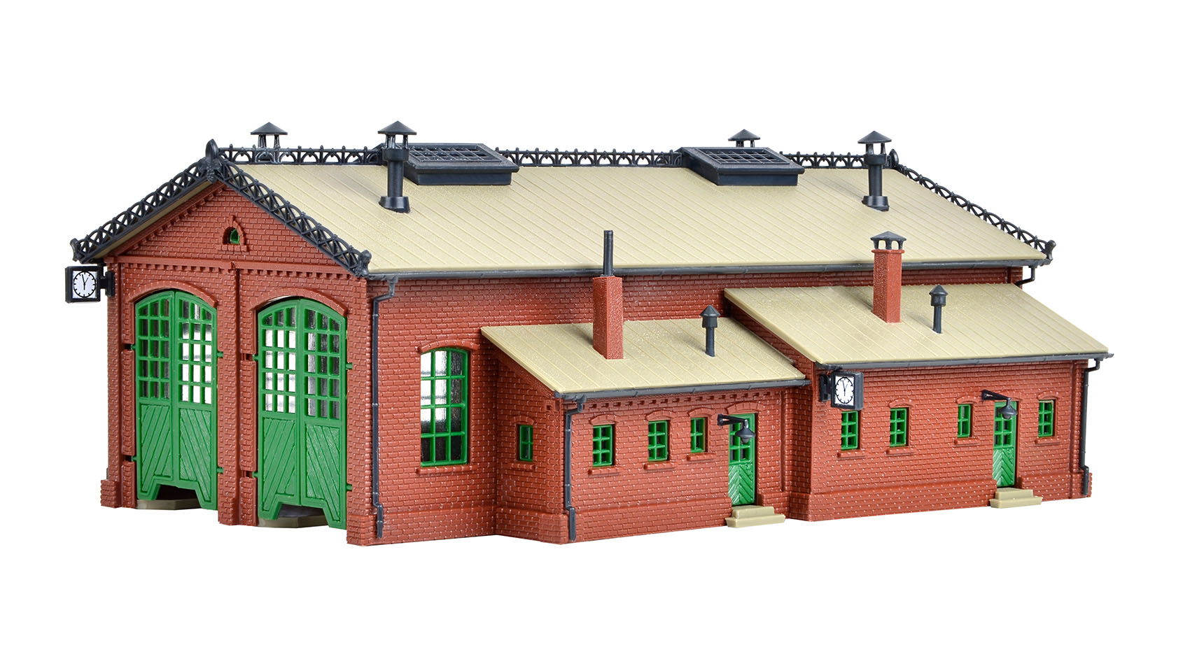 N Loco shed, double track - Kit - E-trains