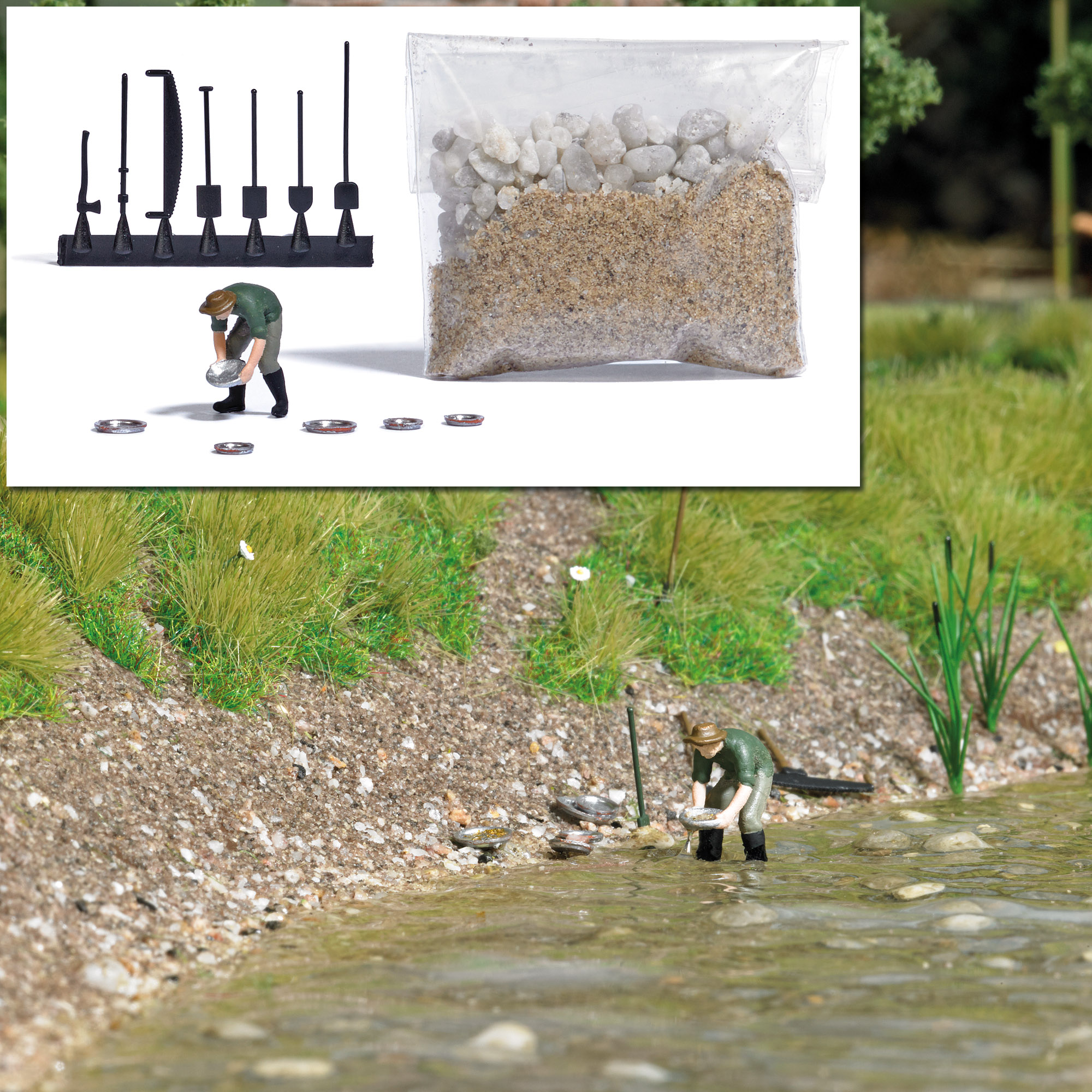 Action Set - Gold Washer - E-trains