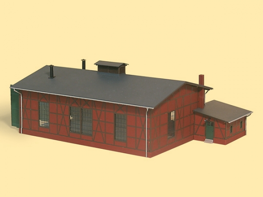 Locomotive shed double track - E-trains