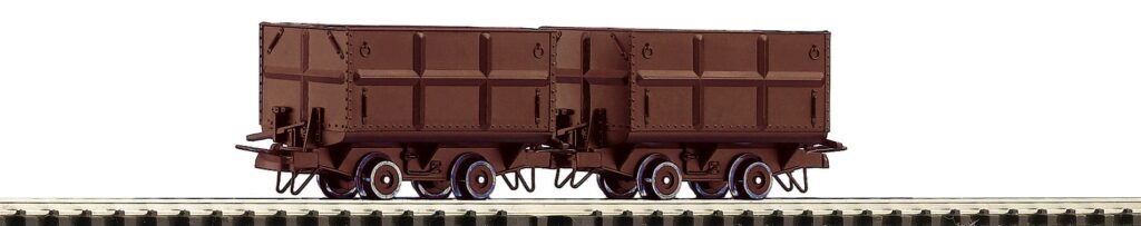 2 piece set: side tipping wagons - E-trains