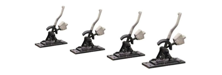 Manual turnout throw - finished models (4 pcs) - E-trains