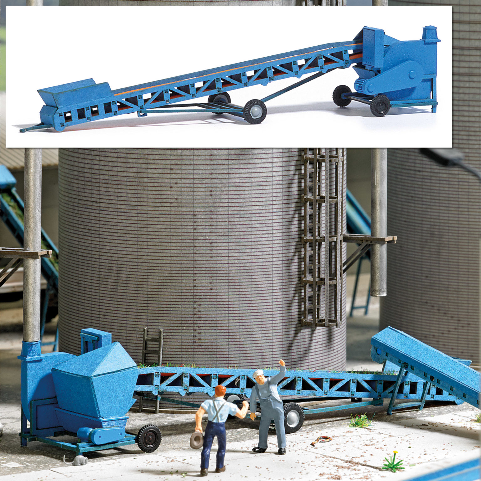 Belt Conveyor with Pneumatic Conveyor - E-trains
