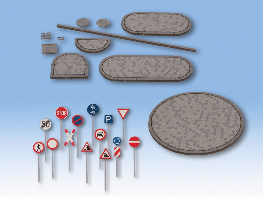 Road Decoration Set - E-trains