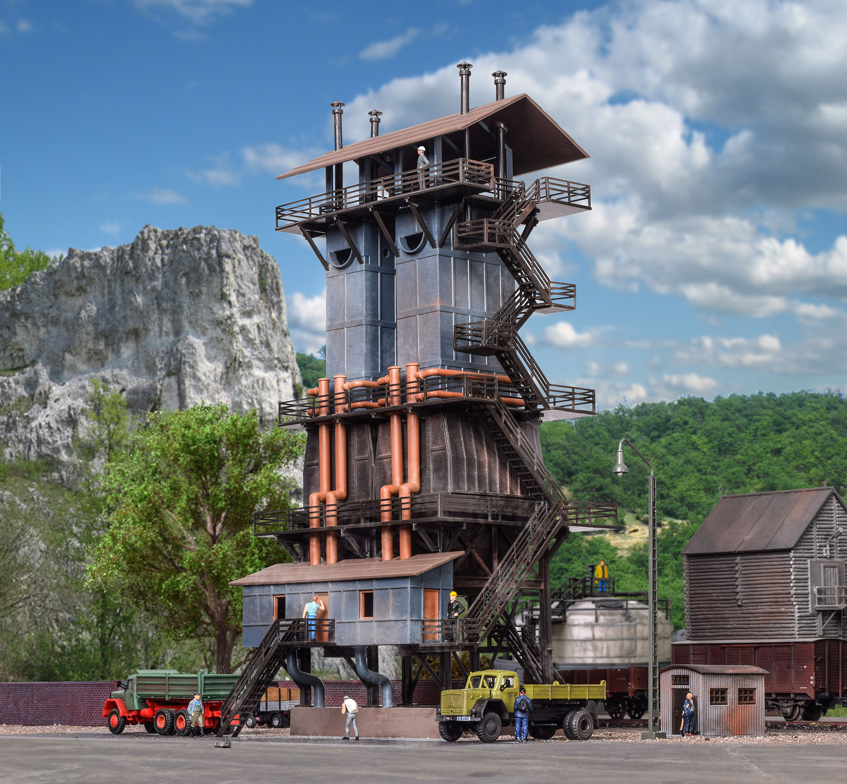 H0 Lime works - E-trains