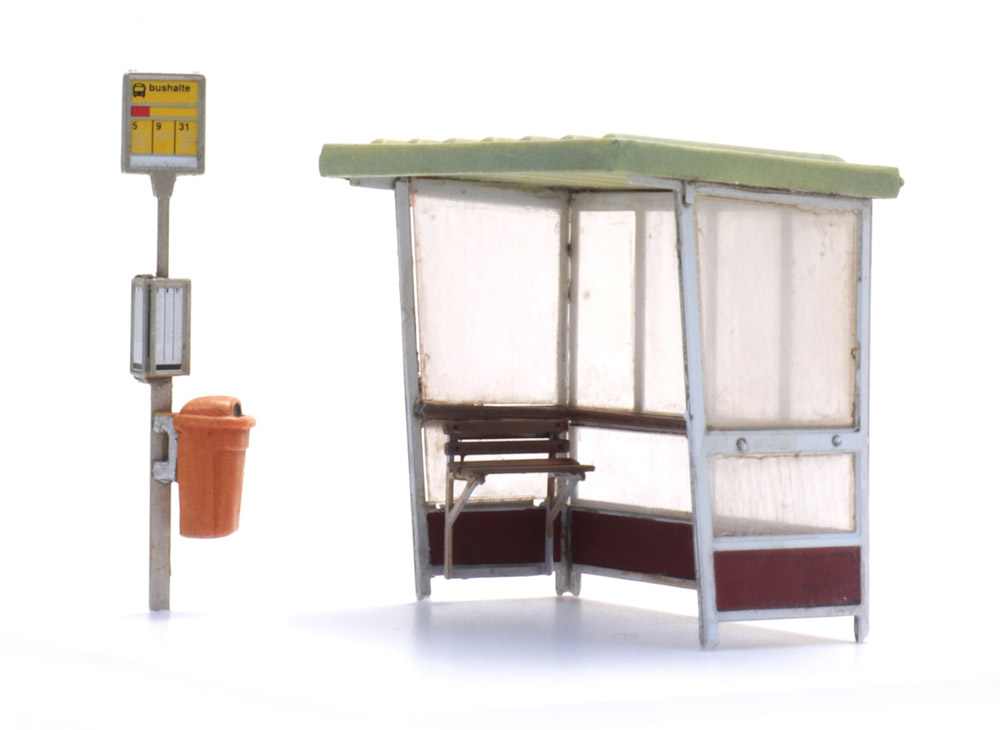 Bus stop 1970s and later - E-trains