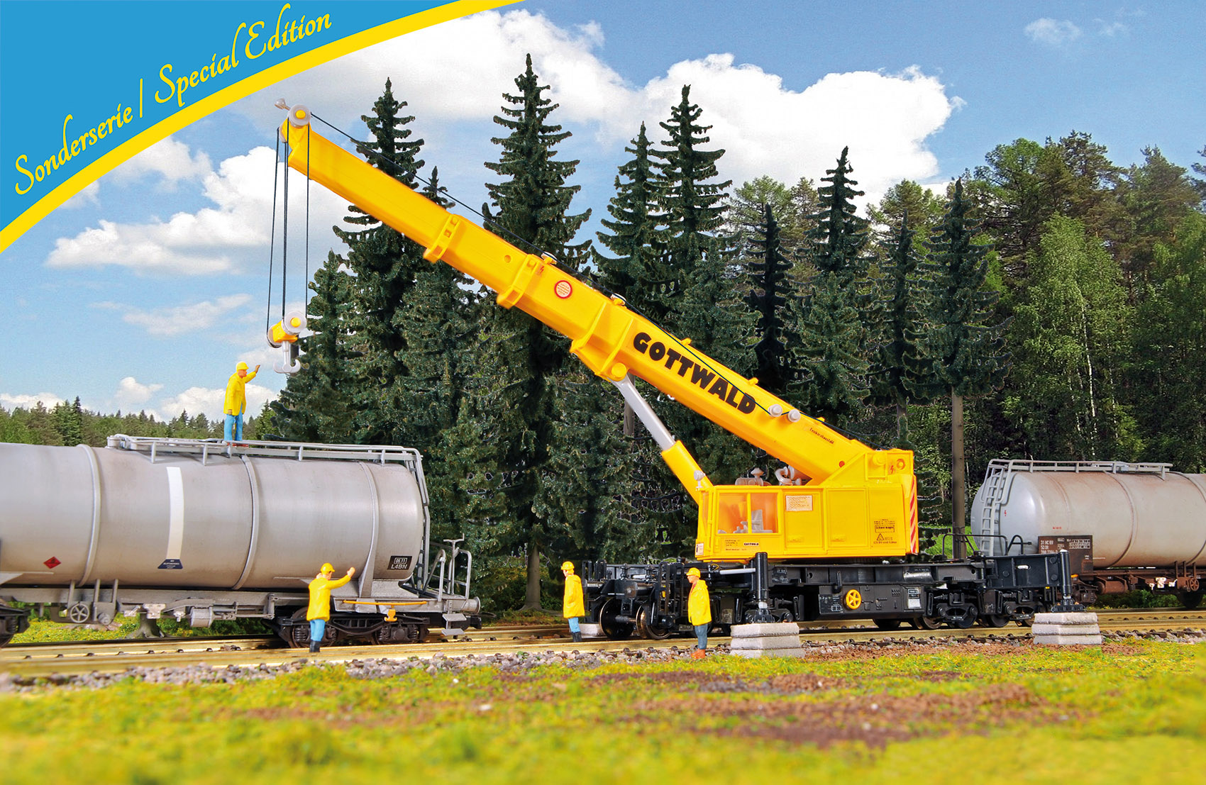 H0 Telescopic crane GOTTWALD GS 100.06 T - E-trains