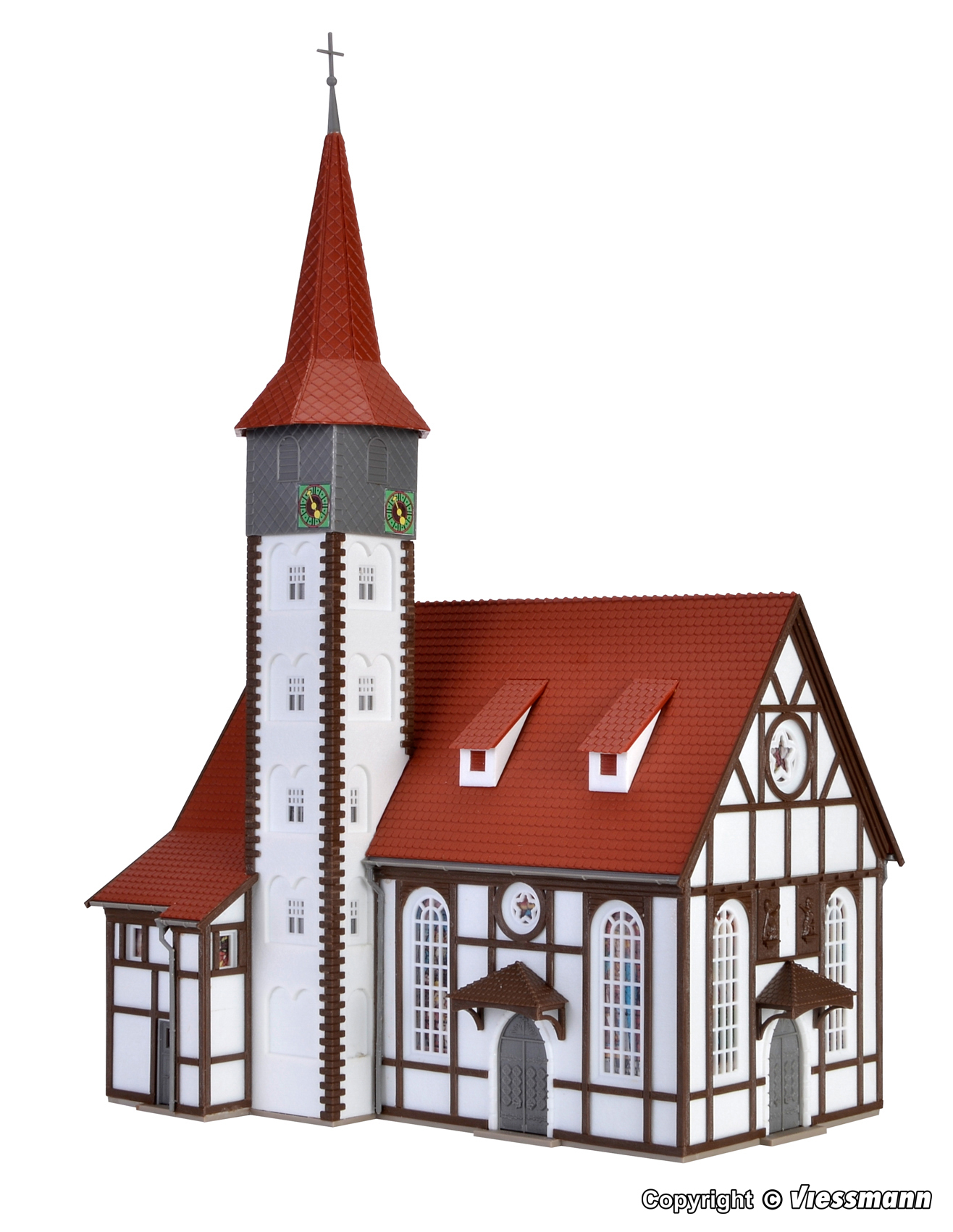 H0 Half-timbered church Altbach - E-trains