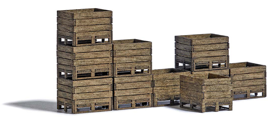 Wooden Harvest Crates - Kit - E-trains