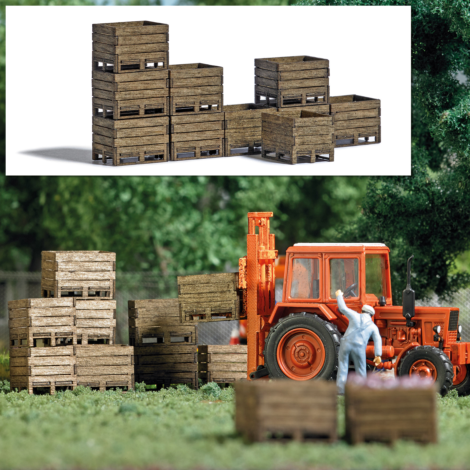 Wooden Harvest Crates - Kit - E-trains