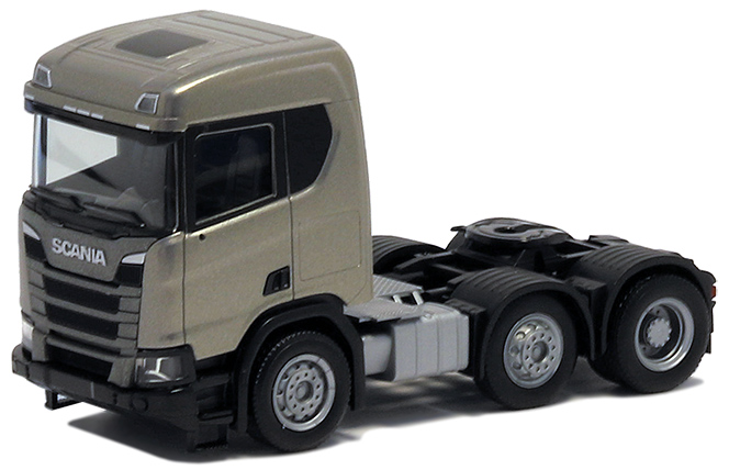 Scania CR ND 3-axle, Grey Aluminium Metallic - E-trains