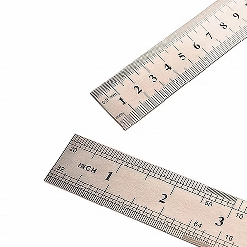 STAINLESS STEEL RULER - 150MM - E-trains