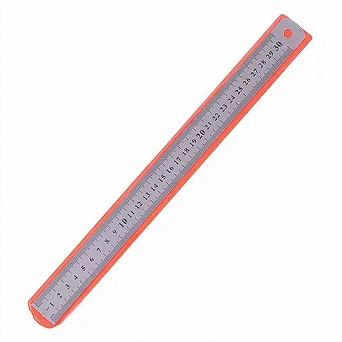 STAINLESS STEEL RULER - 300MM - E-trains