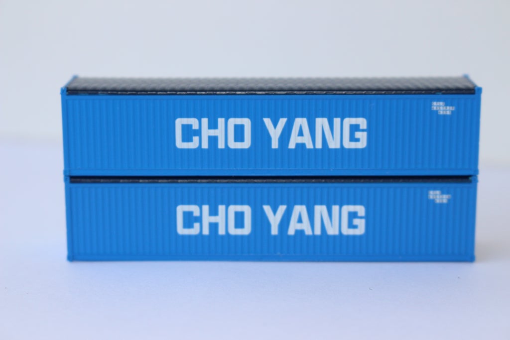 Pack of two 40' Canvas/Open top container, CHO YANG - E-trains