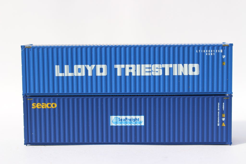 MIX PACK 40' HIGH CUBE - SEACO & Lloyd Triestino - E-trains