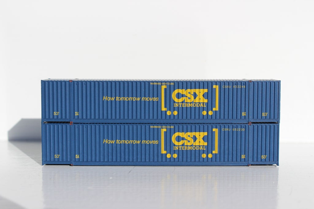 Pack of two 53' HIGH CUBE - CSX Intermodal - E-trains
